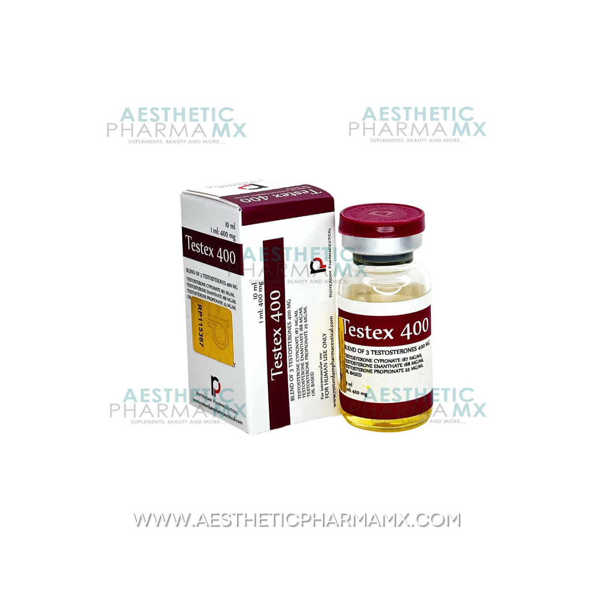 Testex 400 Rotterdam Pharmaceutical – Aesthetic Pharma México