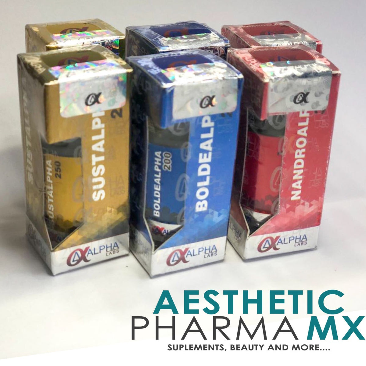 Ciclo Volumen Sustanon / Deca / Boldenona Alpha Labs – Aesthetic Pharma ...