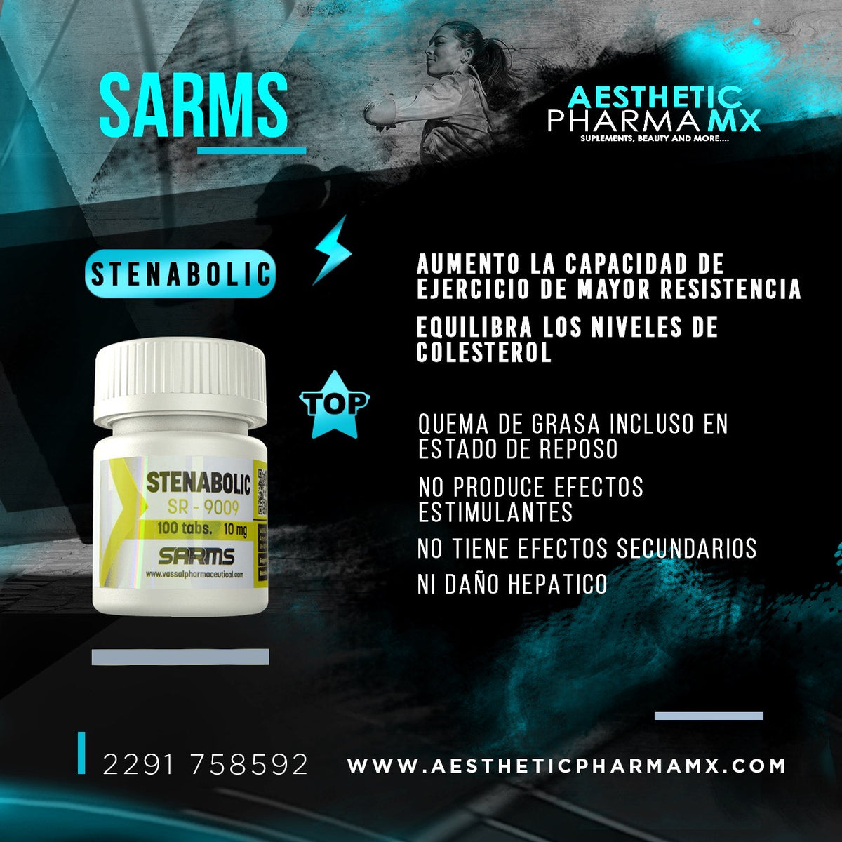 SARMS DEFINICION CARDARINE + OSTARINE + STENABOLIC – Aesthetic Pharma ...